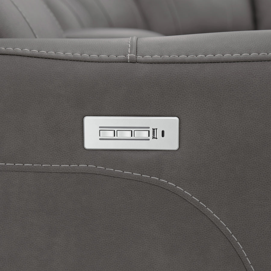 Dylan 6 Piece Sectional with 2 Power Ends and 2 Power Armless – Slumberland