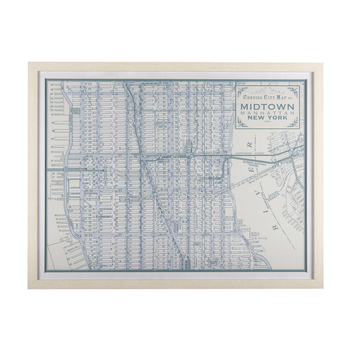 Manhattan Map Wall Art – Slumberland