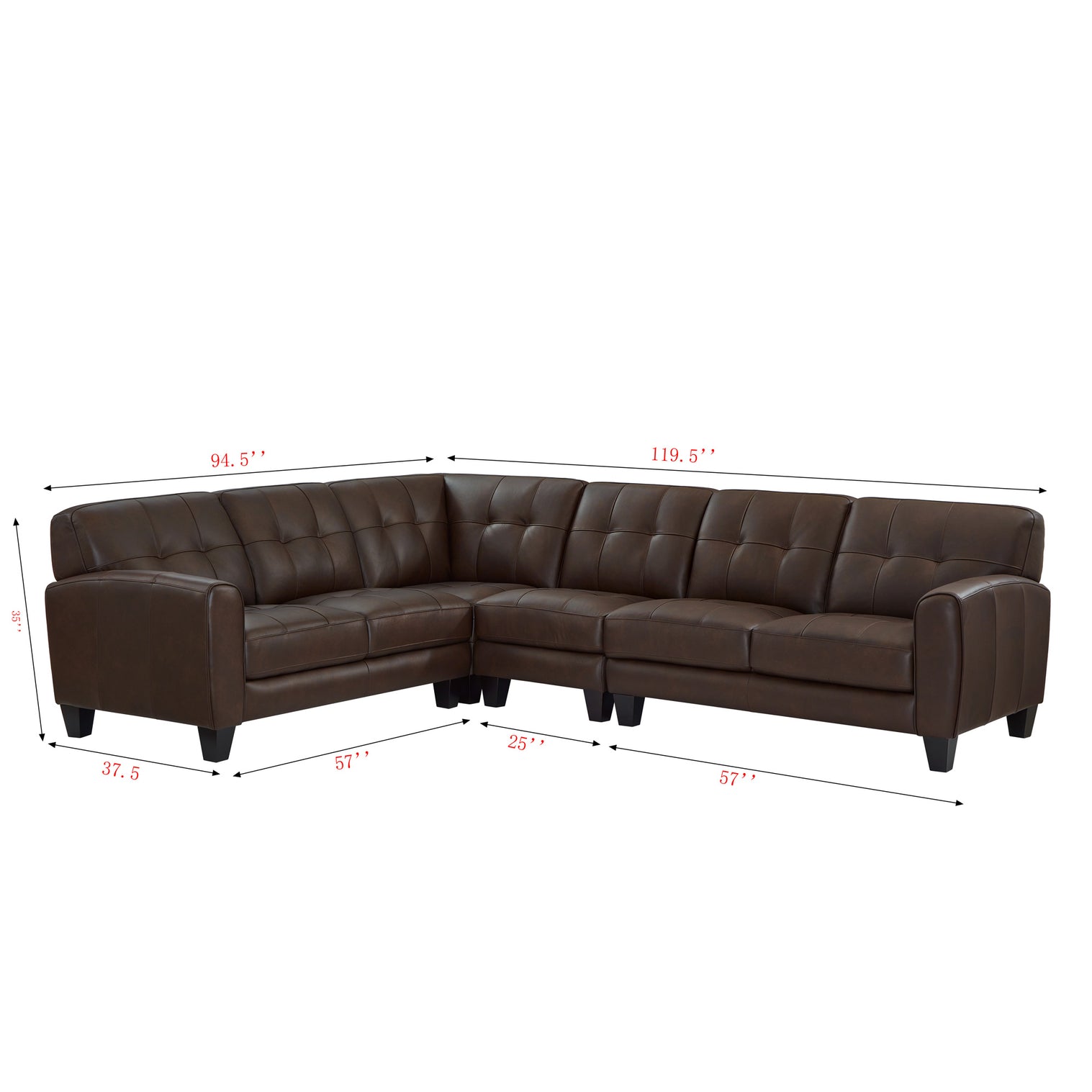 Asher 4 Piece Sectional – Slumberland