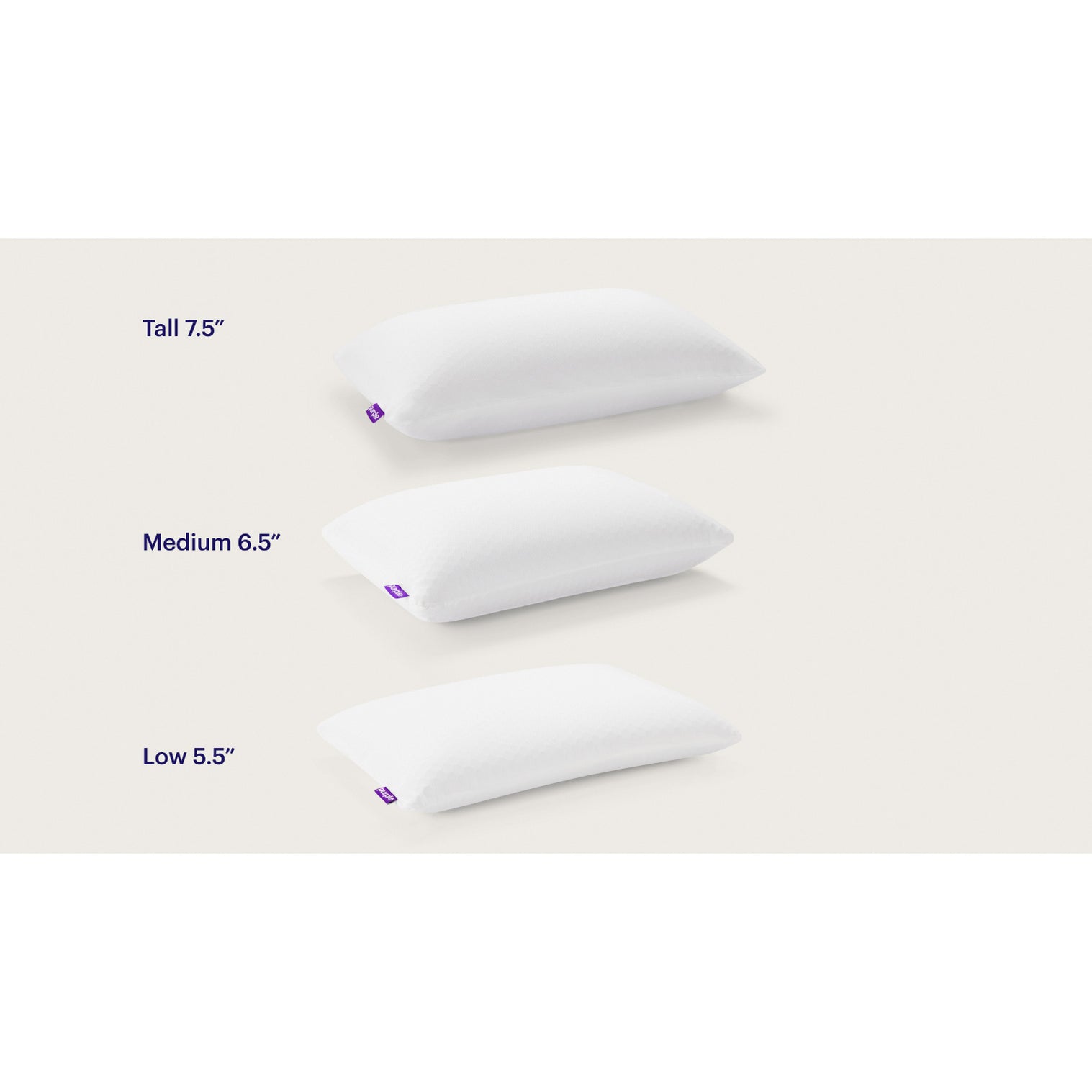 Purple Harmony Low Pillow – Slumberland