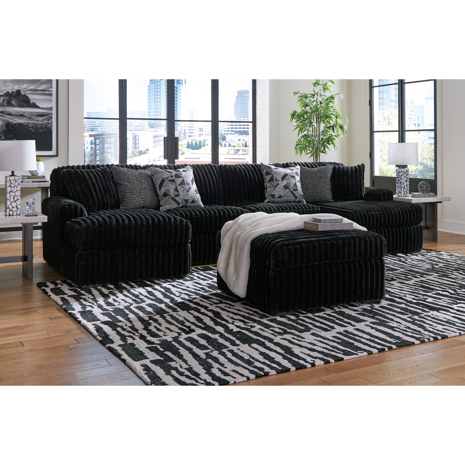 Midnight Madness 3 Piece Dual Chaise Sectional – Slumberland