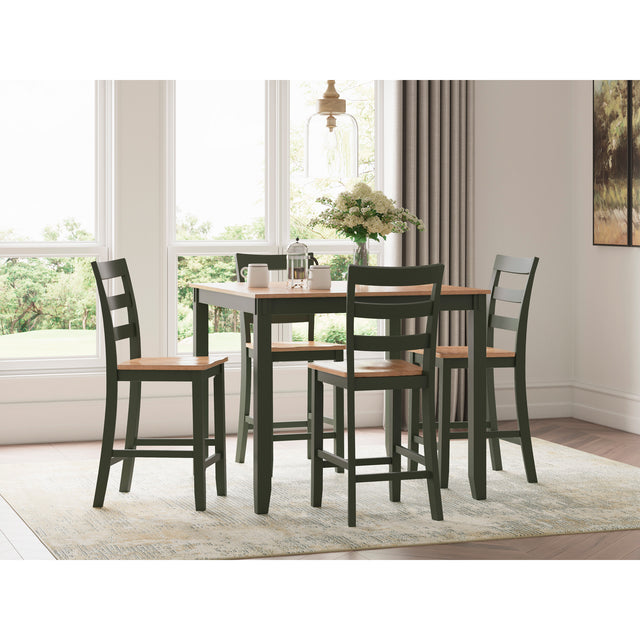 Gesthaven 5 Piece Square Counter Dining Set – Slumberland