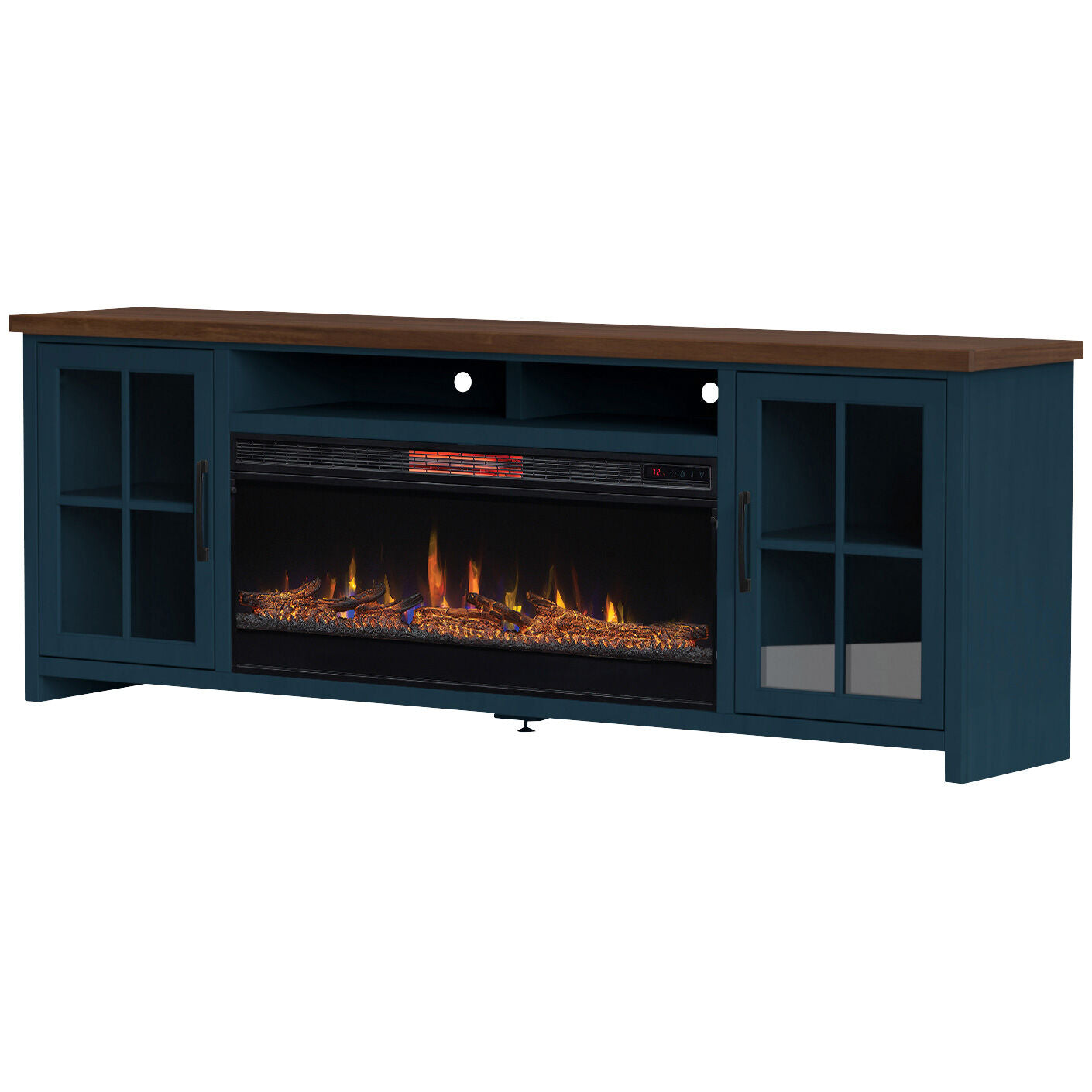 Slumberland fireplace tv stand store