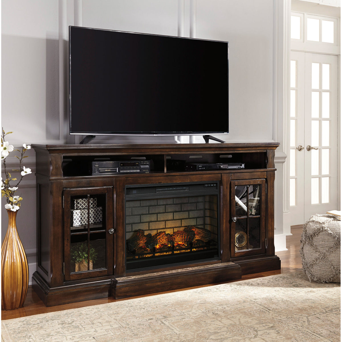 Roddinton 72 Inch Fireplace Console – Slumberland