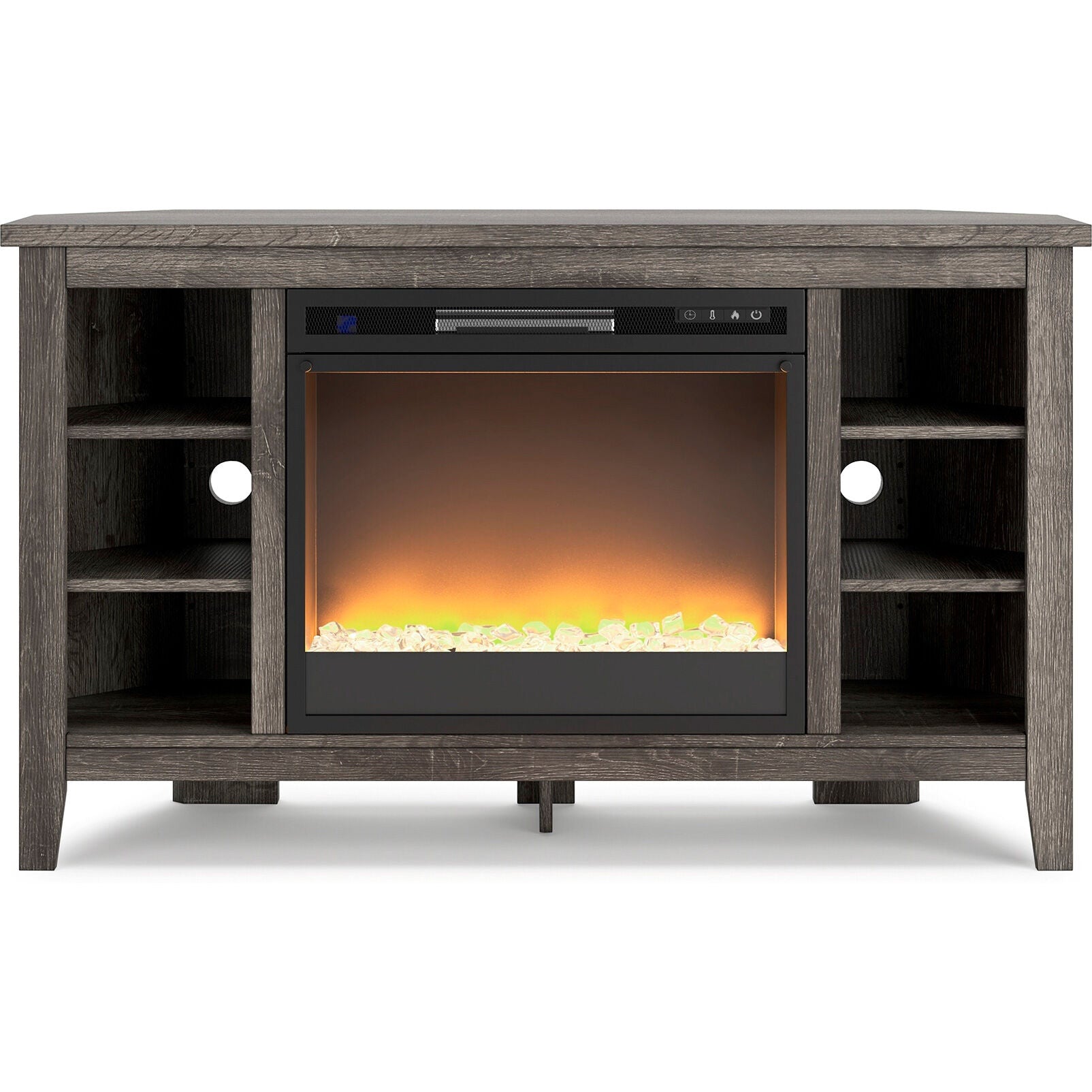 Slumberland tv stands with fireplace store