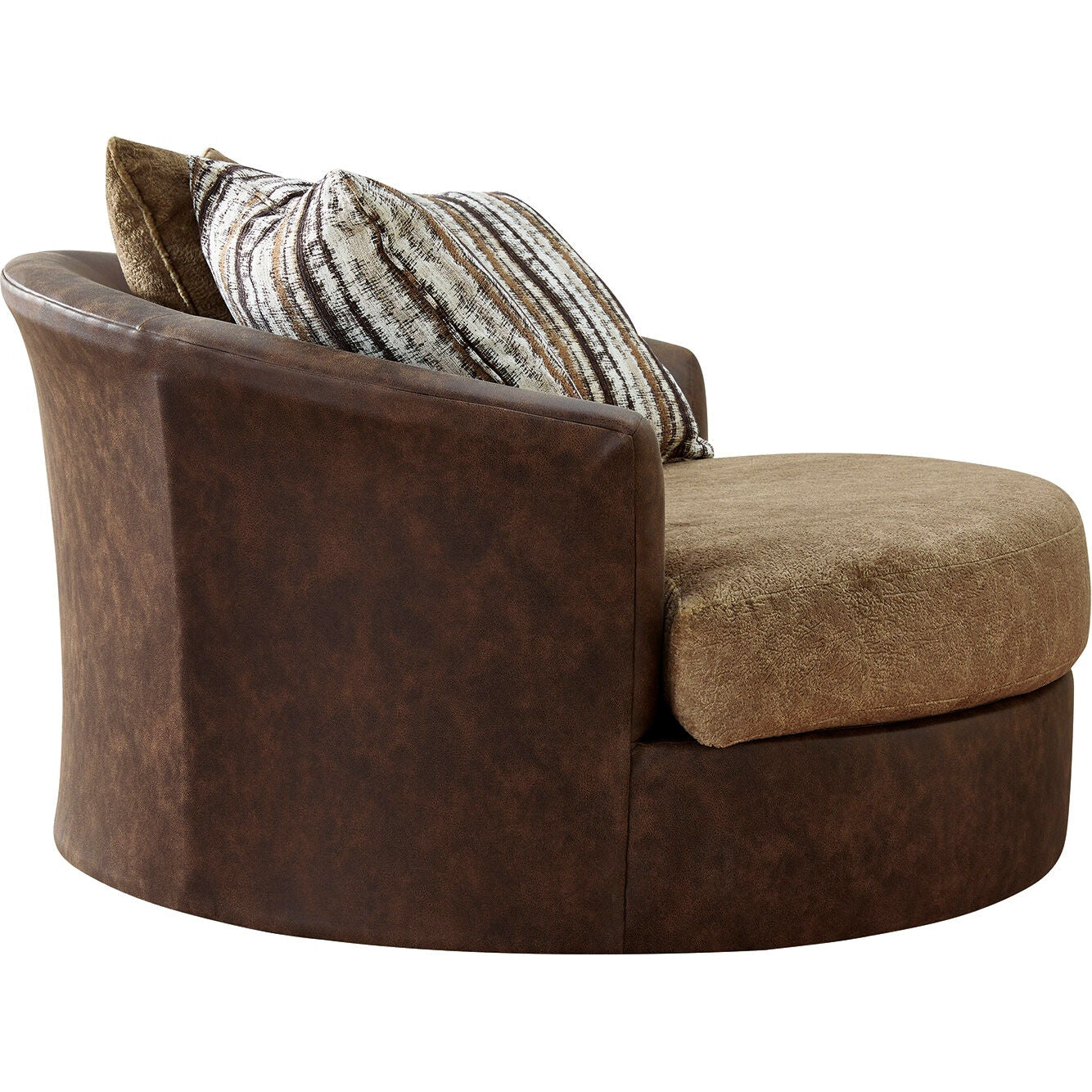 Round swivel chair leather store