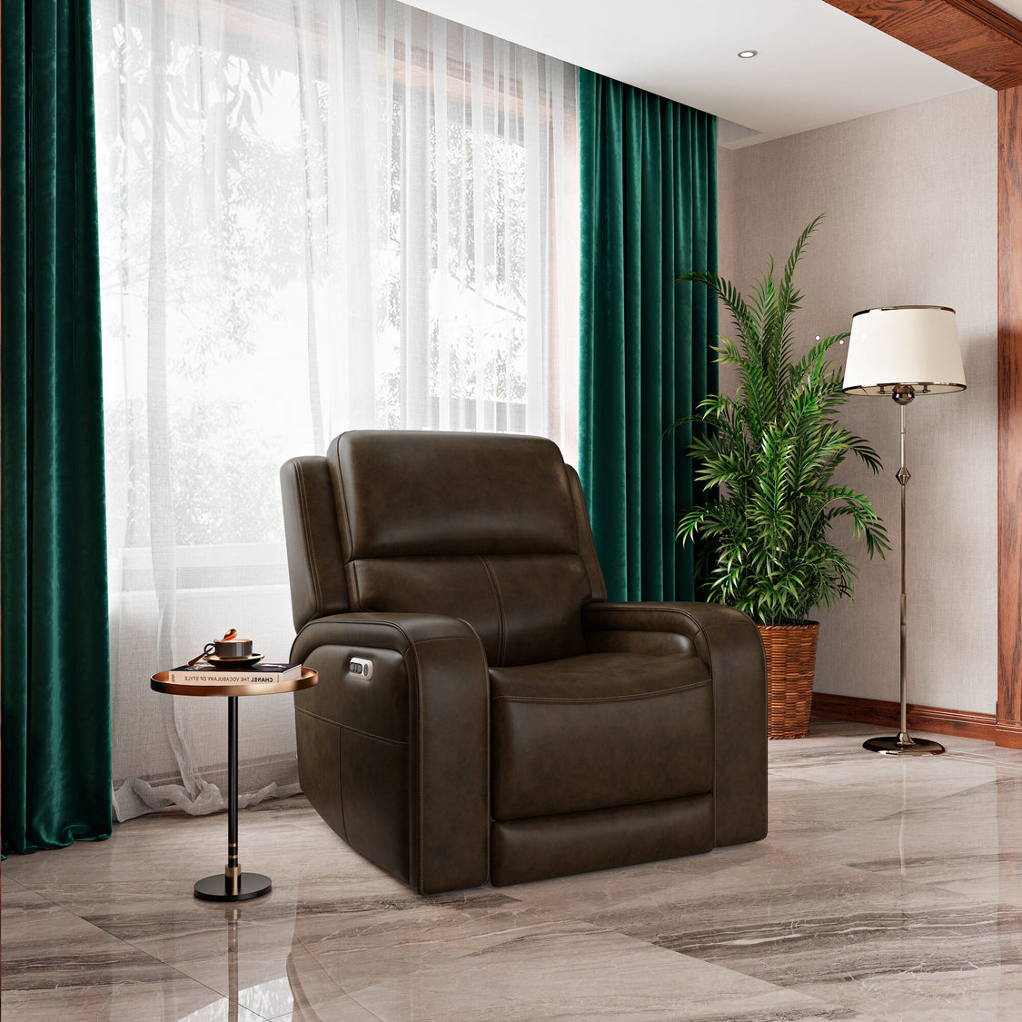 Hayley Power Recliner with Power Headrest – Slumberland
